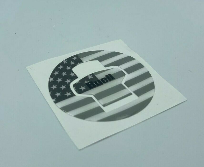 1 Resin Coated Sticker Buell Motor Tank Cap Sticker | eBay