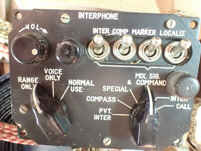 Cool Item! WWII Boeing B-29 "Superfortress" Pilots Cockpit Interphone ...
