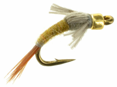 Fly Fishing Flies (Salmon, Steelhead, Trout) Baetis Emerger Bead Head ...