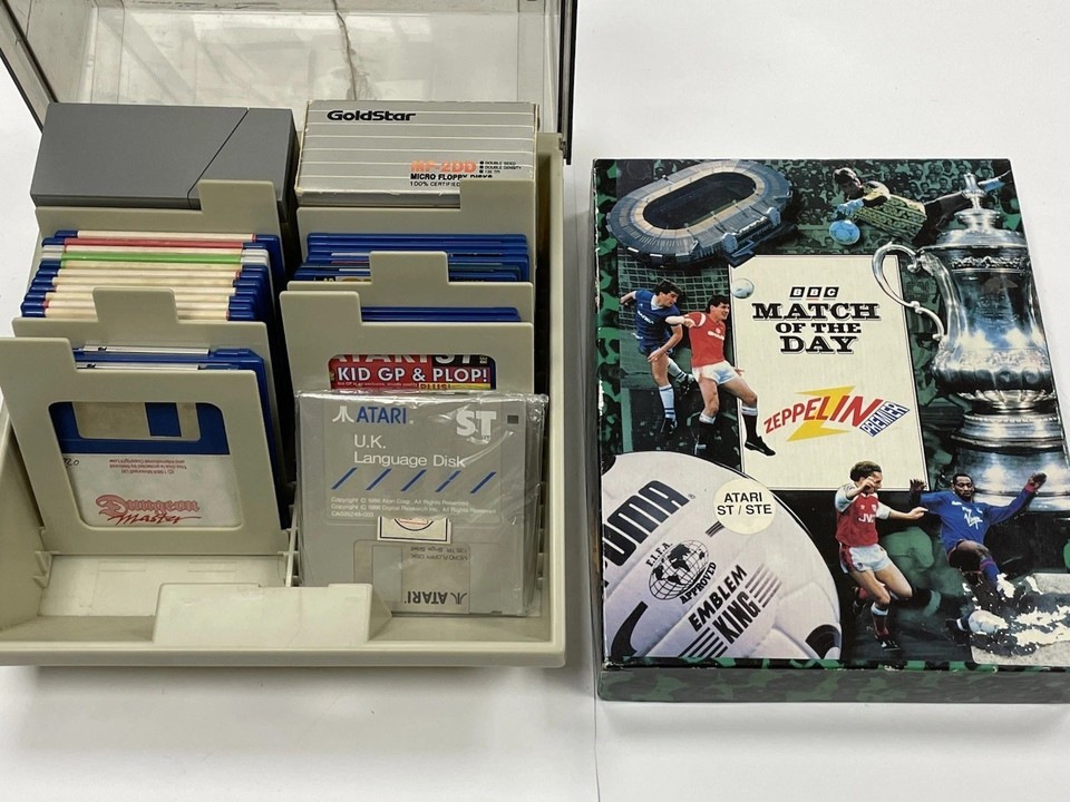 Atari 520 ST FM Computer with Mouse, Games/Floppys, ST Sourcebook, Box | eBay UK