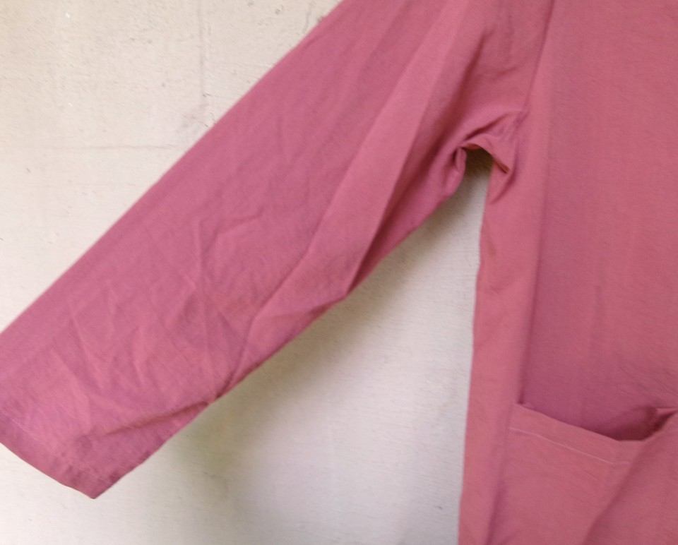 Eileen Fisher Terra Cotta Rose Linen Duster Tunic Side Slits Large | eBay