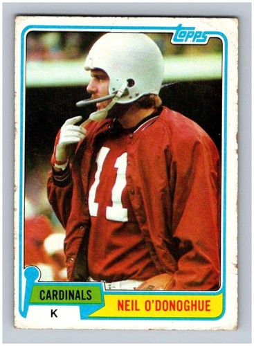1981 Topps Neil O'Donoghue #96 St. Louis Cardinals Vintage NFL Football ...