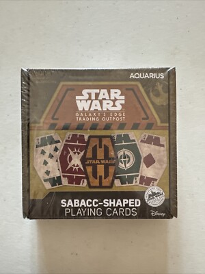 Star Wars Galaxy’s Edge Trading Outpost Sabacc Shaped Playing Cards NEW ...