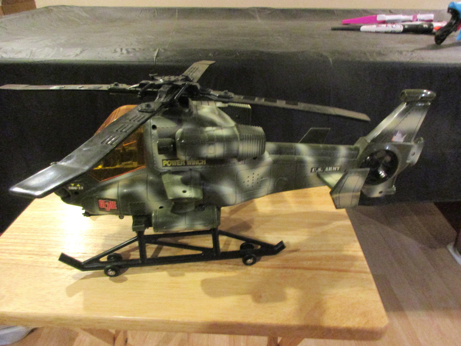 2001 Funrise Gi Joe U.S. Army Helicopter Lights, sounds, power winch | eBay