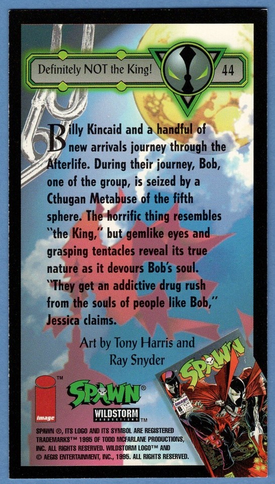 1995 Spawn Wildstorm Definitely NOT the King! #44 Trading Card | eBay