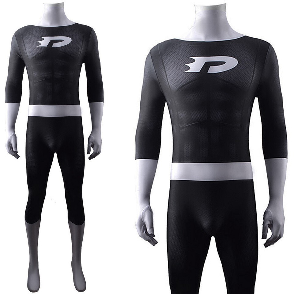 Adults Kids Danny Phantom Cosplay Costume Printed Superhero Halloween ...