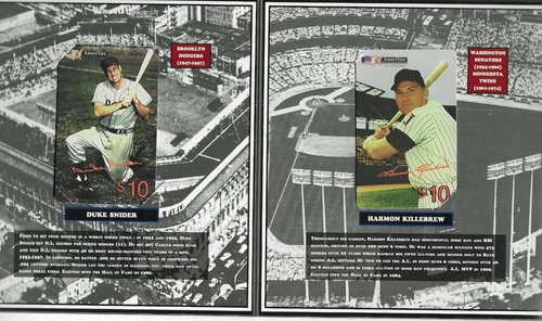 Legends of Baseball Phone Card Set New in 4 Part Folder 4 H.O.F. Cards ...