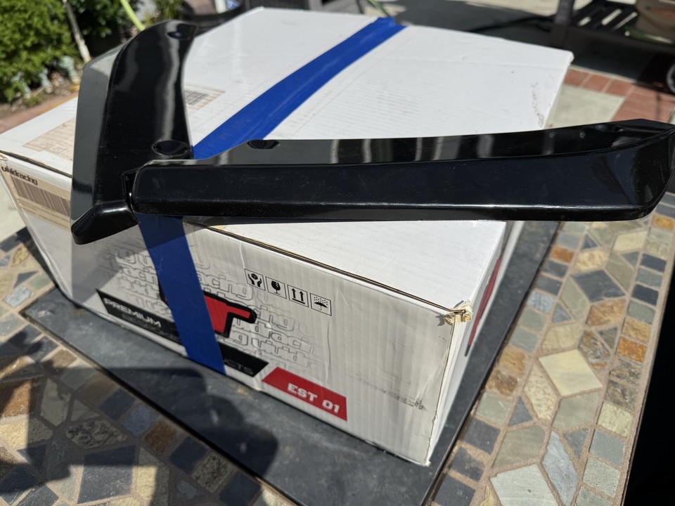 Universal Rear Bumper Aprons Side Spats Splash Guard Extend Valance Lip ...