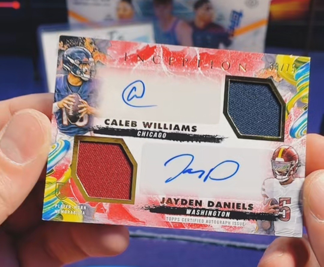100 Most Watched Caleb Williams Football Card Auctions