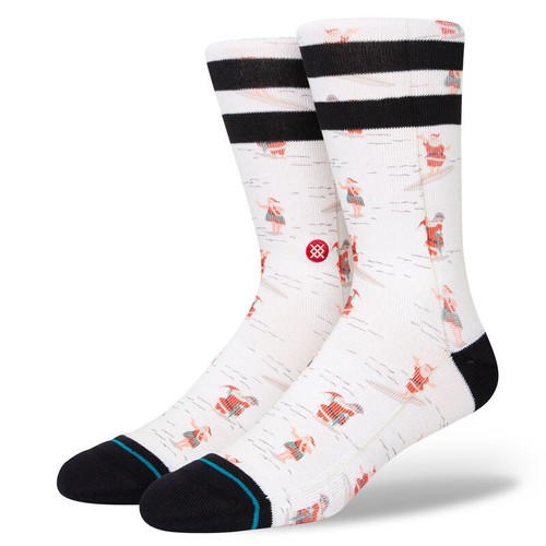 Stance Men's L 9-13 Shranta Surfing Santa Christmas Crew Socks Hawaii ...