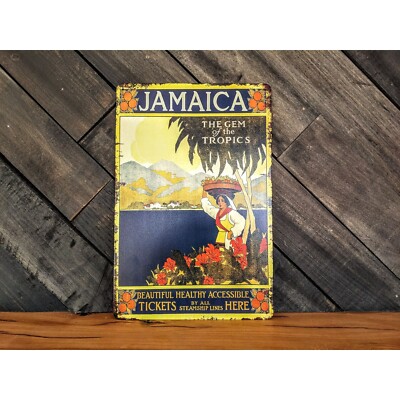 Jamaica Sign - Retro Travel Signs - 12in x 8in | eBay
