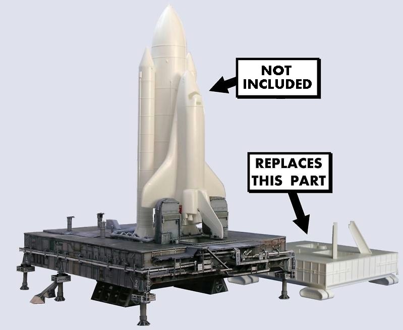 Space Shuttle Mobile Launcher MLP for Revell w/Boosters 144 Craft Model ...