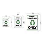 Portrait Round Plus Paper & Cardboard Only Wall or Door Sign | eBay