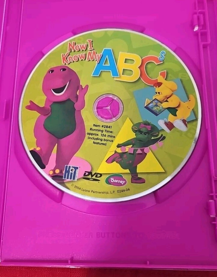 VINTAGE DVD LOT 2 Barney & Friends DVDs Know ABC'S & Happy Mad Silly ...