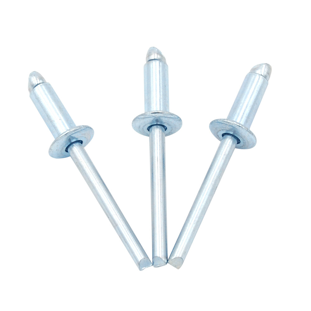 100pcs Steel Domed Head Open End Pop Rivets Blind Rivets 1/8" M3.2 ...