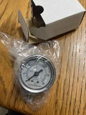 1 1/2” 0-30psi Liquid Filled SS 1/8” Male Npt Gauges "qnty 6" | eBay