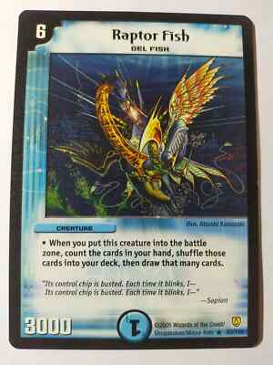 Duel Masters DM06 43/110 Raptor Fish Stomp-A-Trons of Invincible Wrath ...
