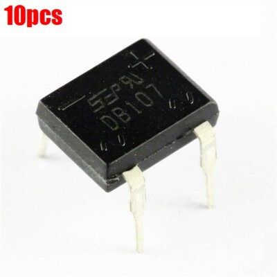 10Pcs DB107 DB-107 1A 700V Bridge Rectifier rb | eBay