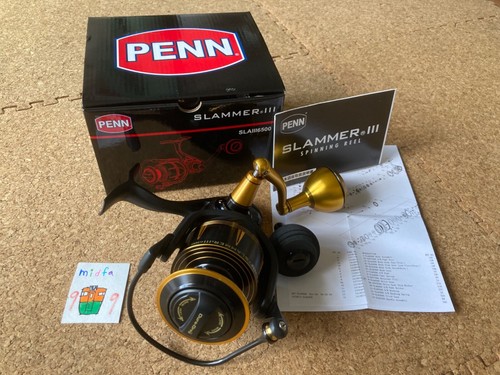 Penn Slammer III 6500 (100-1475671) Spinning Reel Black x Gold Unisex ...