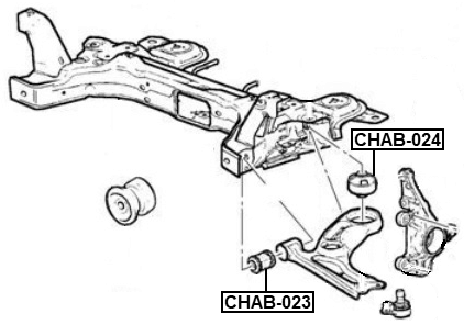 Front Arm Bushing Fits Daewoo 95017035, 95017036, 95031913, 95031914 ...