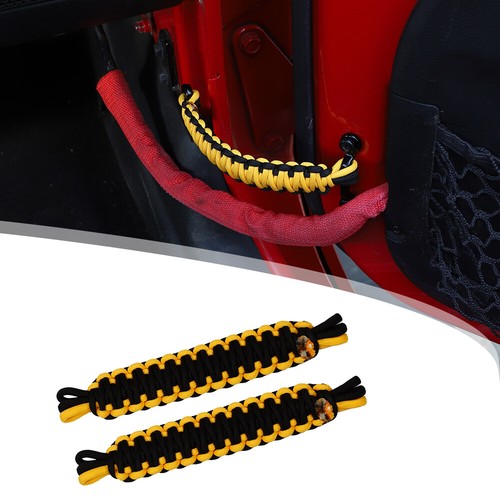 2x Door Limit Stopper Rope Strap Bandage for Jeep Wrangler JK/TJ/YJ ...