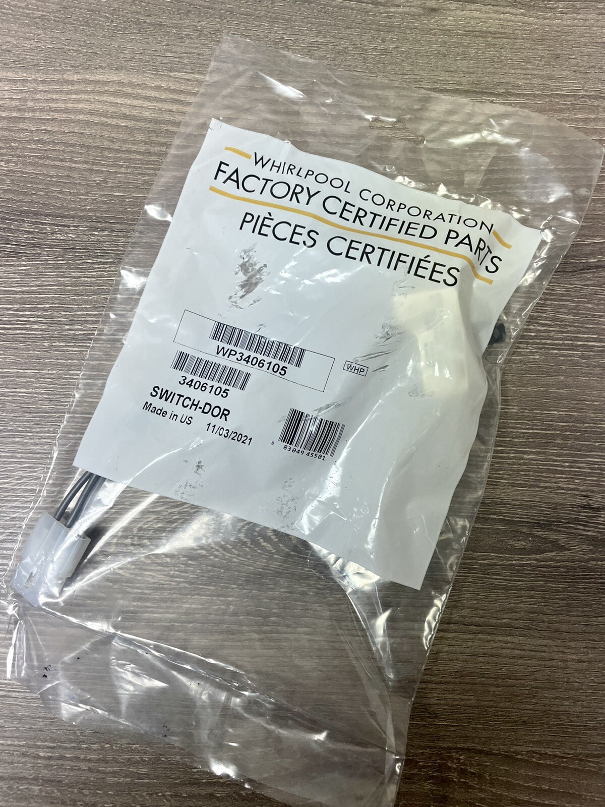 3406105 Whirlpool Dryer Door Switch - Genuine FSP OEM | eBay