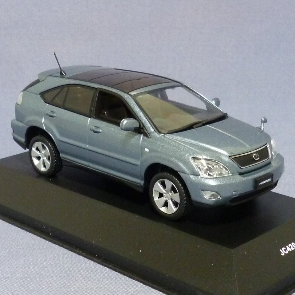 1 /43 KYOSHO TOYOTA HARRIER AIRS LIGHT BLUE MICA LEXUS RX DIECAST CAR ...