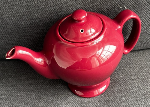 Vintage Tea Pot McCormick Spice Co Baltimore MD Burgundy Teapot, Made ...