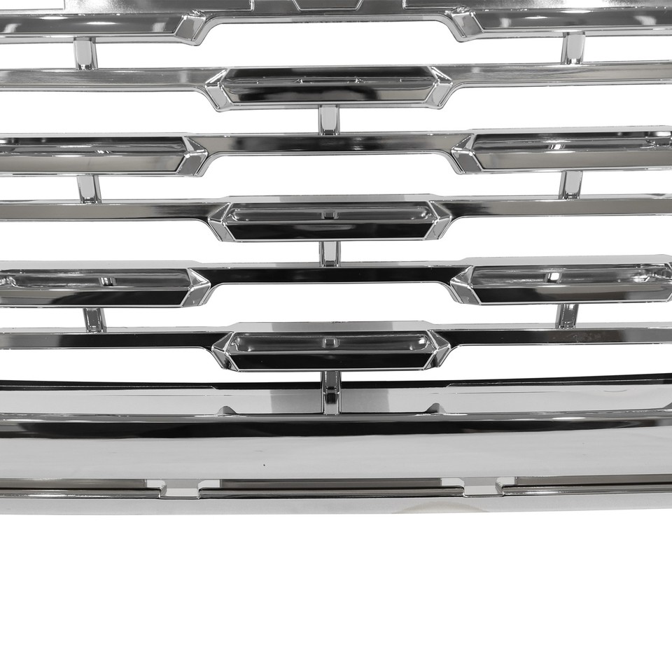 Chrome Front Upper Grille For Yukon/ Yukon XL Denali Style 2015-2020 ...
