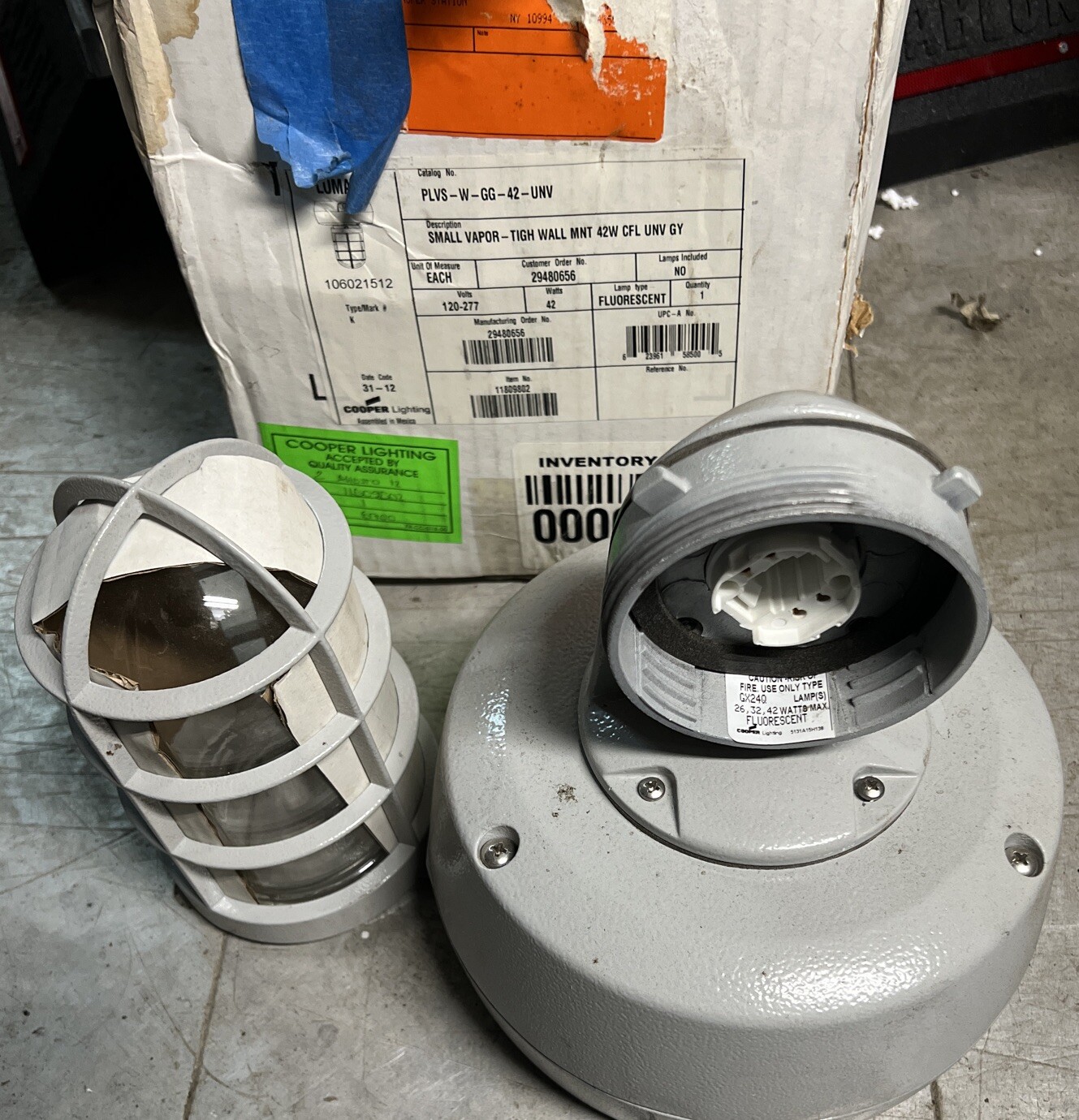 Cooper Lumark PLVS-W-GG-42-UNV 42W Vapor Tight Light Fixture for sale ...