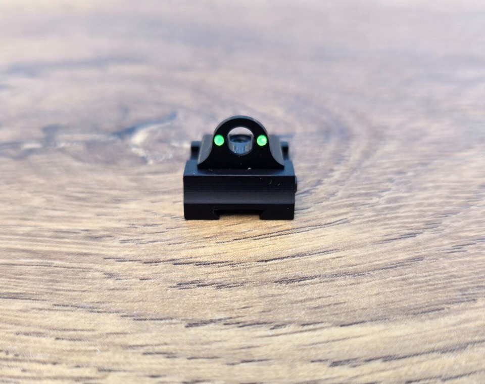 NEW Williams Ghost Ring Green "Snake Eyes" Fiber Optic Rifle Rear Sight ...