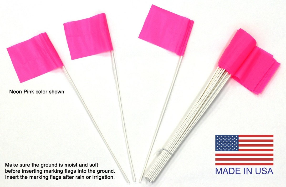 Home Depot Lawn Marking Flags 50Pcs Lawn Marking Flags Bright Color ...