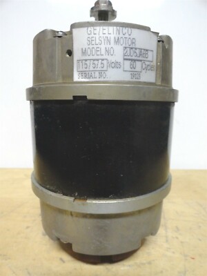 GE / ELINCO - SELSYN SYCHRO MOTOR (NEW) - 2JD5JA65B - 115/57.5 Volts ...