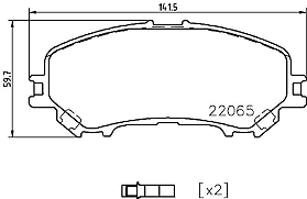 BRAKE PADS FRONT RENAULT KOLEOS II (HCN0) KADJAR (HLNC) 2016 ON ...