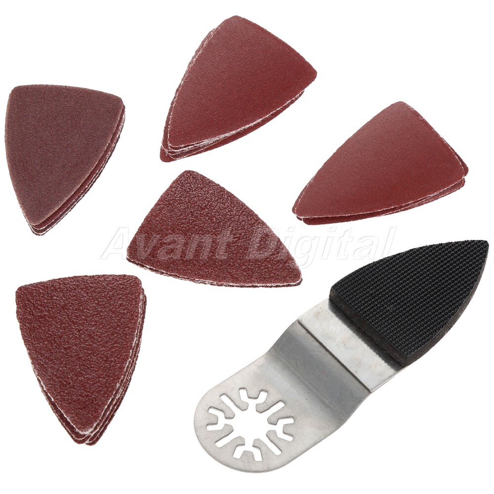 25Pcs 60-240# Sanding Paper for Oscillating Multi-Tool with Finger ...