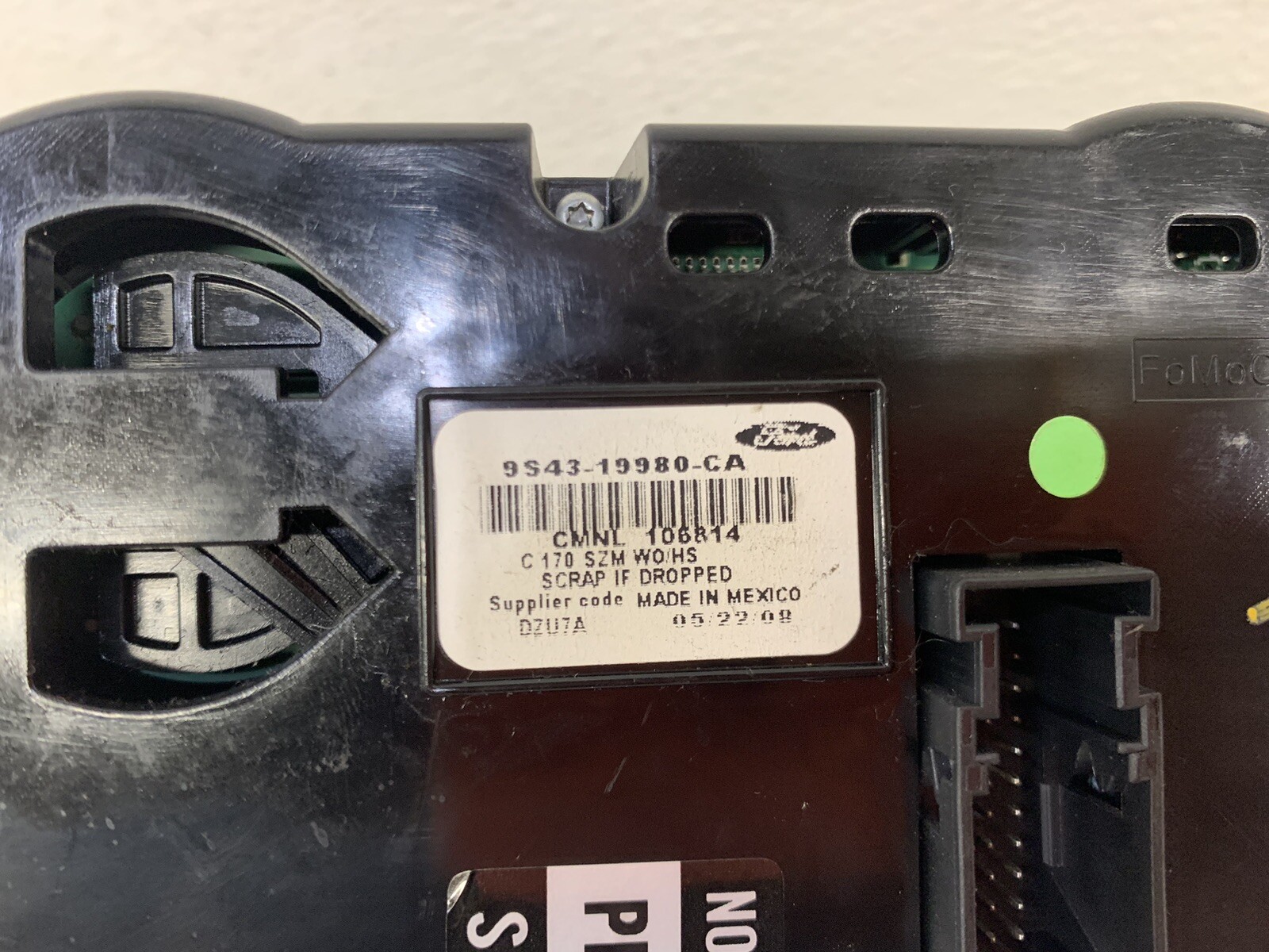 2008-2011 Ford Focus heater A/C HVAC control switch panel NON-heated ...