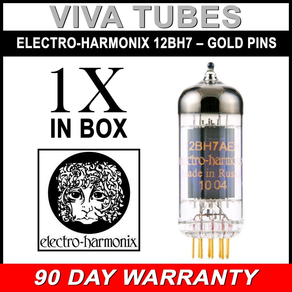 Brand New Gain Tested Electro-Harmonix 12BH7 Gold Pins Vacuum Tube | eBay