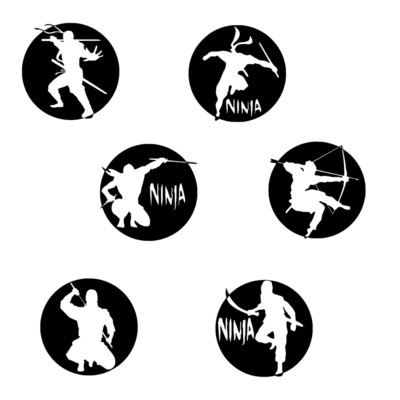 Japanese Ninjas Vinyl Decal Sticker Car Window Laptop iPhone 忍者 Shinobi ...