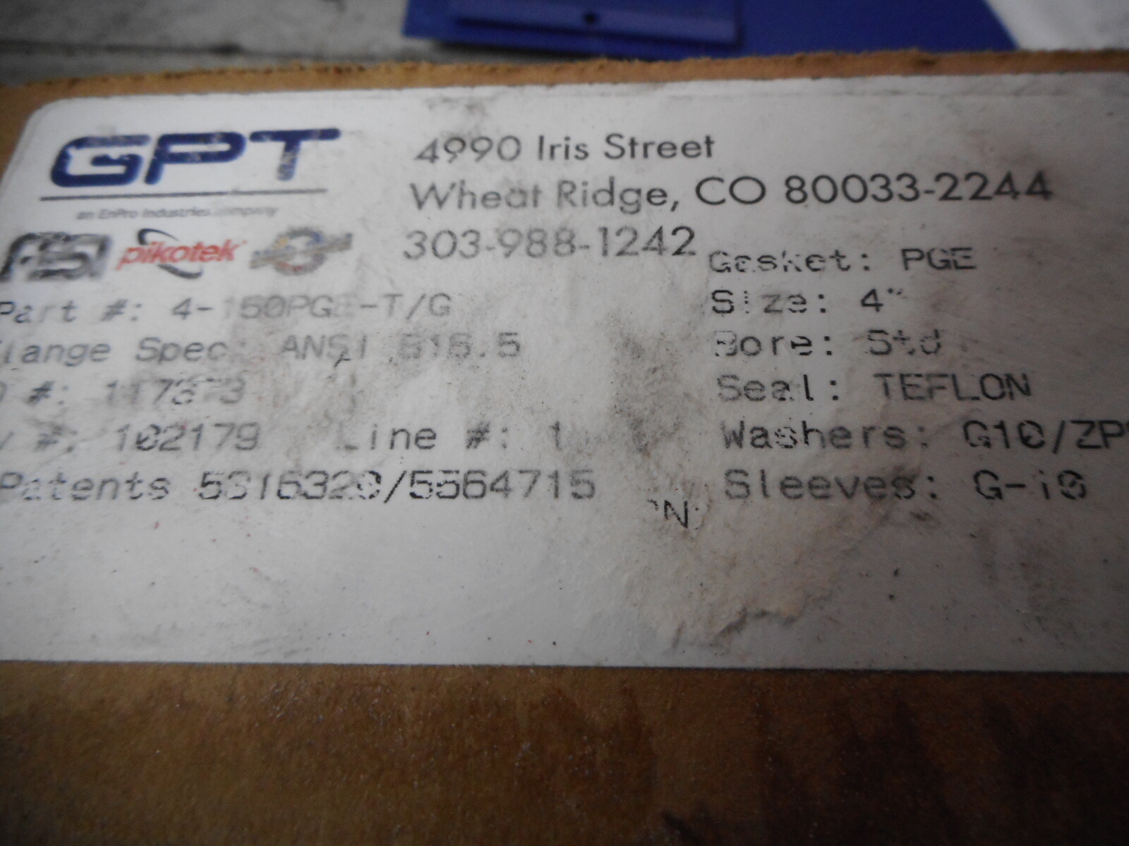 GPT -- PGE PIPE FLANGE INSULATION KIT -- PIKOTEK -- DN100 4" -- 4 ...