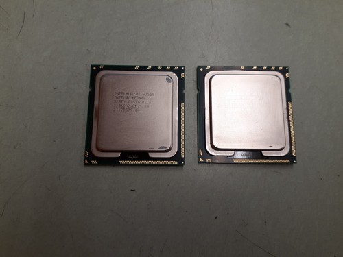 (2) Intel Xeon W3550 3.06GHz 8MB Cache LGA 1366 Quad Core CPU Processor ...