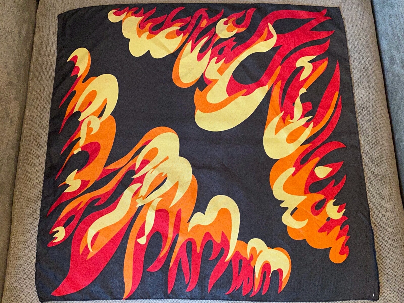 Flames Bandana Scarf Handkerchief Mask Face Cover Hiker Biker 20x19 | eBay