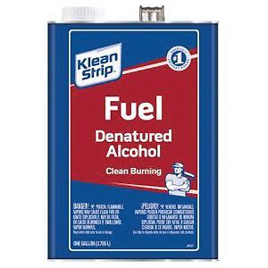 Klean Strip Denatured Alcohol Fuel 1 Qt Can Liquid Solvent Cleaner ...