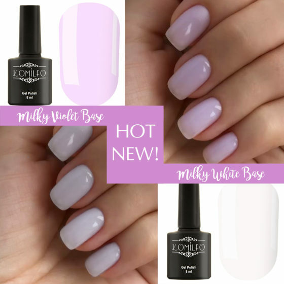 KOMILFO French Rubber Base Coat, Cover Base Coat, Glitter French Base ...