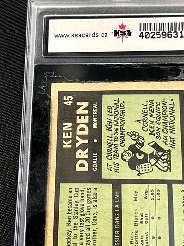 Card 1971-72 O-Pee-Chee Ken Dryden #45 Hockey KSA 7 Rookie Card | eBay