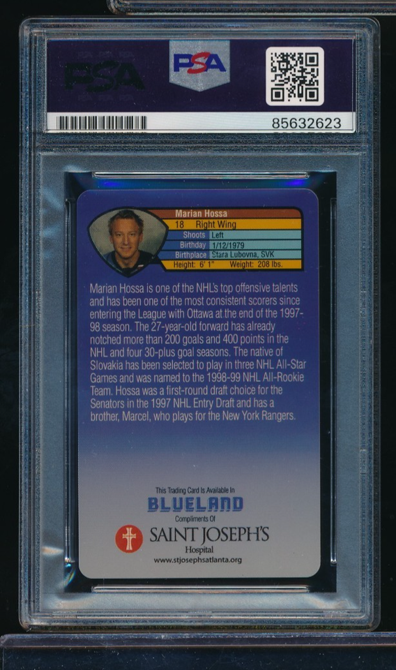 2005-06 Marian Hossa Blueland St. Joseph's Hospital signed auto PSA/DNA ...