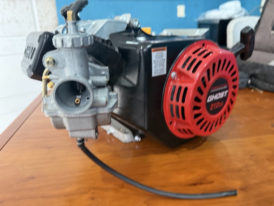 Predator Ghost 212cc Horizontal Racing Engine Metal Black Red | eBay