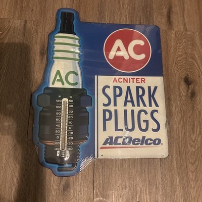 AC DELCO Metal Thermometer Sign Spark Plugs GM Licensed Product. Brand ...