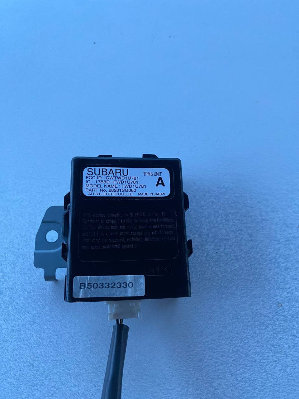 2016 Forester Susp ECU TPMS 28201SG060 Keyless Entry Module OEM 16 for ...