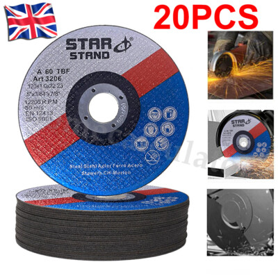 20 X ULTRA THIN METAL CUTTING SLITTING DISCS 125mm 5 INCH FOR ANGLE ...
