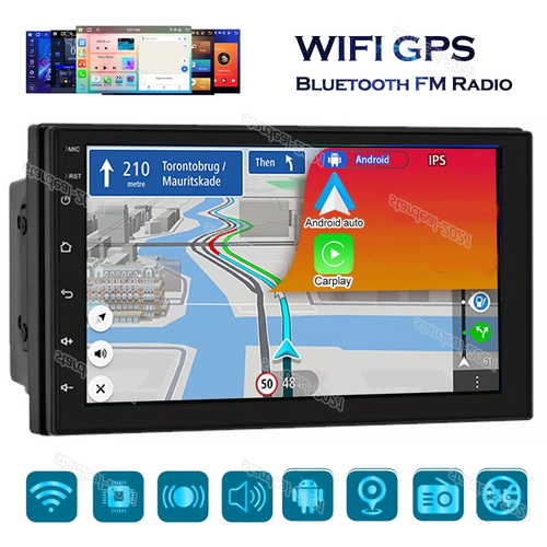 7in Android 13 32G CarPlay Car Stereo Radio GPS Nav HD Double 2 Din ...